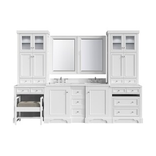 James Martin De Soto 102" Double Sink Bathroom Vanity Deluxe Set ...