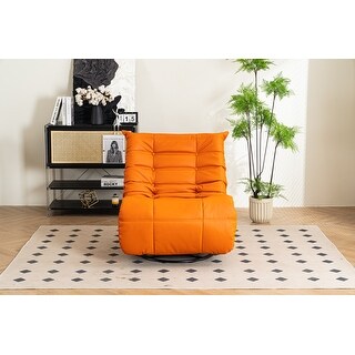 Orange Swivel Glider Power Recliner Chair Leisure Rocking Chair - Bed ...