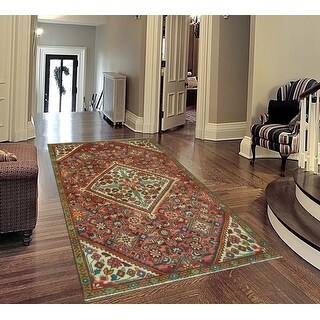 Noori Rug Fine Vintage Distressed Bax Rust/Gold Rug - 3'7" x 6'4" - Bed ...