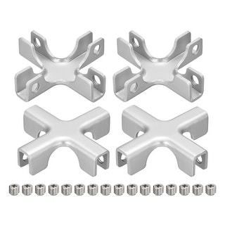 Glass Fixing Clip, 4pcs for Aluminum Alloy Cross Shaped Glass Clamp ...
