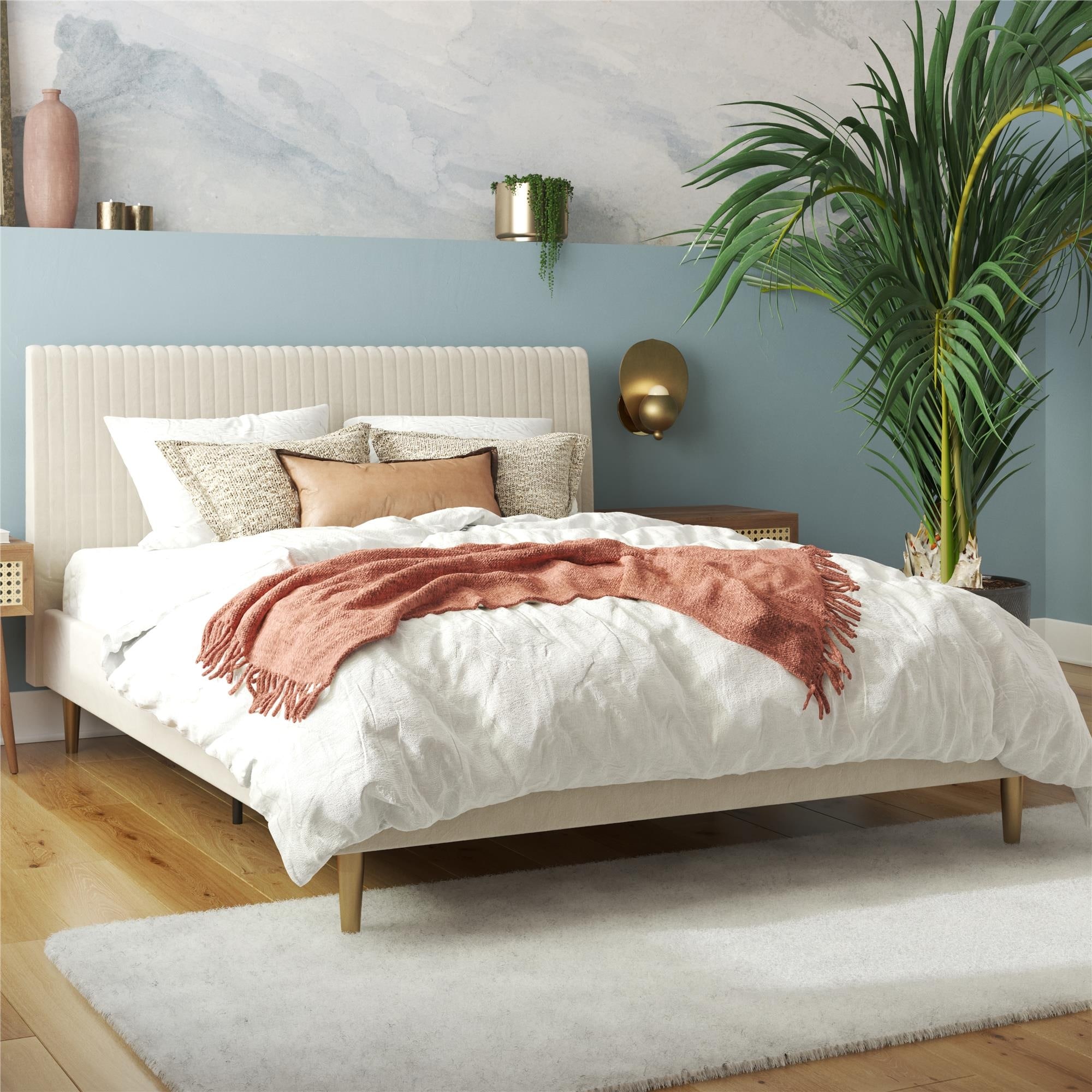 Crown mark kate upholstered bed store