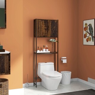 Over The Toilet Storage Rack Freestanding Organizer Toilet Rack Save ...