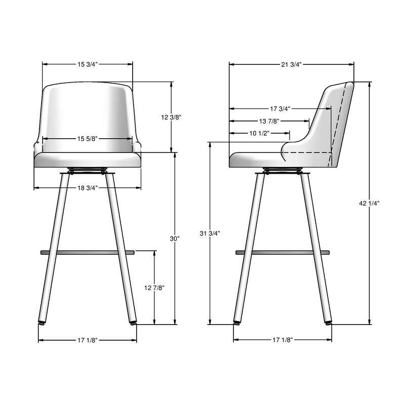 Amisco Kelsea Swivel Counter And Bar Stool Bed Bath And Beyond 34559111