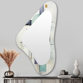 White Blue Suprematism Harmonious Convergence II - Abstract Suprematism ...