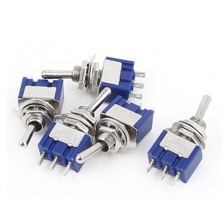 AC 125V 6A SPDT ON-ON 2 Positions 3 Terminals Latching Mini Toggle ...