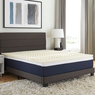 Comfort Tech 1.5" 7-Zone Mattress Topper Featuring Isotonic Plus Memory ...