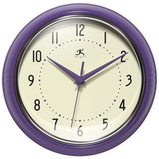 Classic Black Large Wall Clock 24 inch by Infinity Instruments - 24 x 2 ...