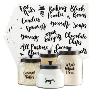 135 PCS Pantry Labels Stickers for Kitchen Organizer Containers Food ...