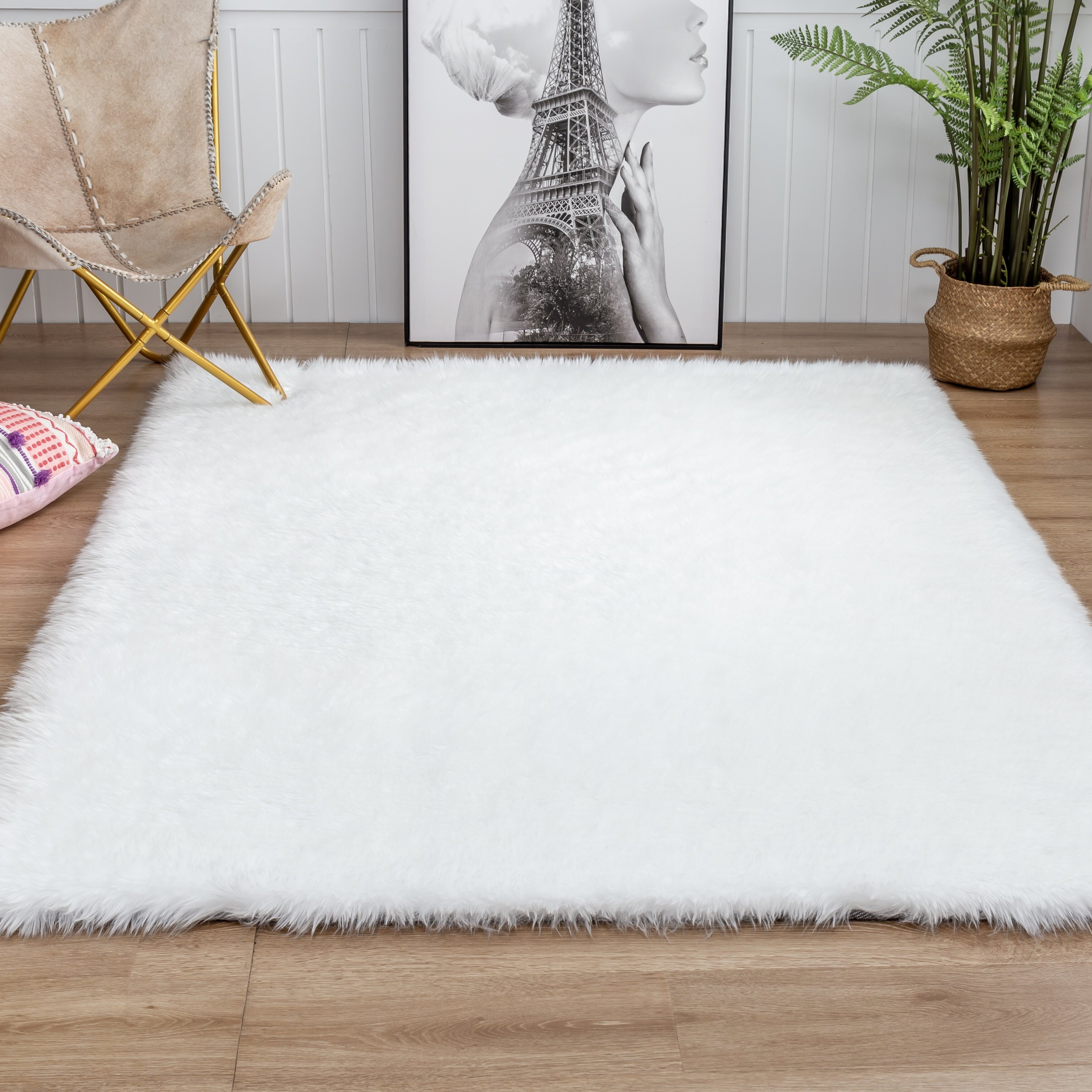 Flokati Shag Collection 5x7 Area Rug - 5' x 7' - 5' X 7' - On Sale ...