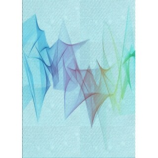 Ahgly Company Machine Washable Transitional Tron Blue Area Rugs - Bed ...