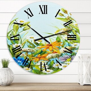 Designart 'Still Life Of Colorful Wildflowers II' Traditional wall ...