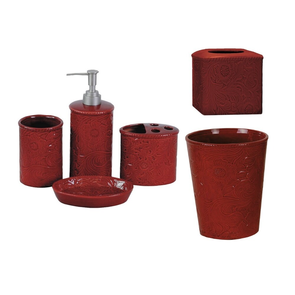 Red Bathroom Accessory Sets - Bed Bath & Beyond