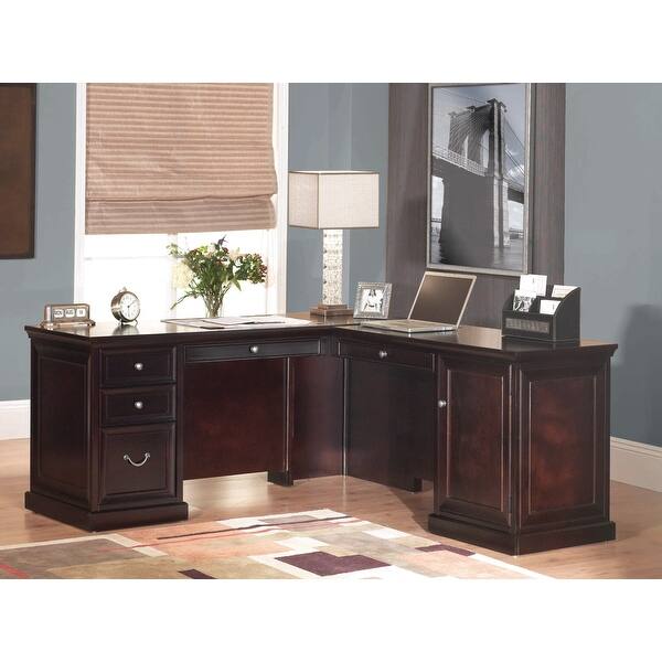 Executve Wood L-Desk and Return, Office Desk and Return, Writing Table ...