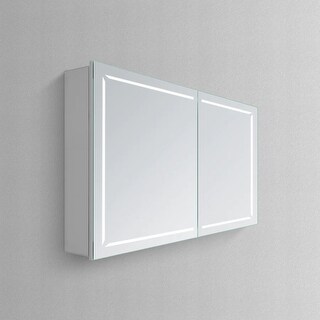 Modern Mirrors COSMO II Lighted Bathroom Vanity Mirror with Storage ...