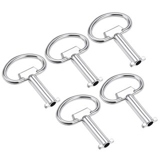 5pcs Electrical Cabinet Key 5mm Hole Zinc Alloy Water Meter Box Safety ...