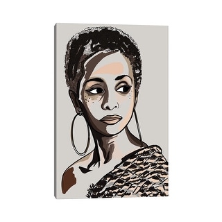 iCanvas "Black Hair Story - Low Fro" by NoelleRx Canvas Print - Bed ...