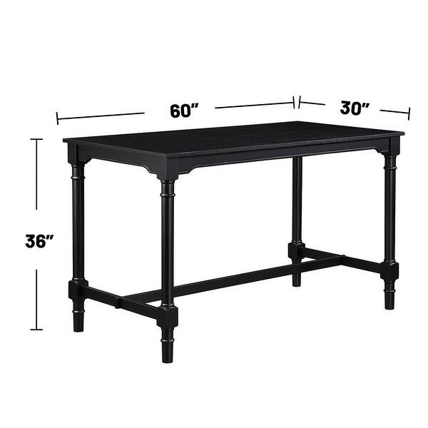 5 Piece Rectangular Spindle Leg Counter Height Dining Set in Oatmeal ...
