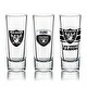 NFL Shot Glasses 6 Pack Set, Various Designs - Las Vegas Raiders - Bed ...
