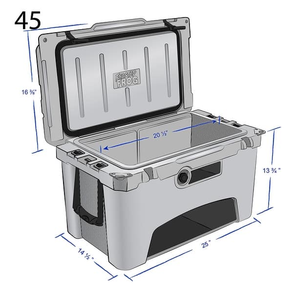 45 Quart Ice Chest Heavy Duty High Performance Roto-Molded Commercial ...