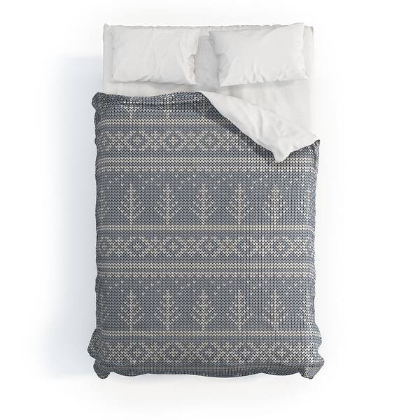 Little Arrow Design Co Fair Isle Blue Made To Order Full Comforter ...