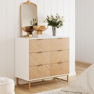 Enloe Boho 3-Drawer dresser for Bedroom, Wood Dresser with Deep Drawers ...