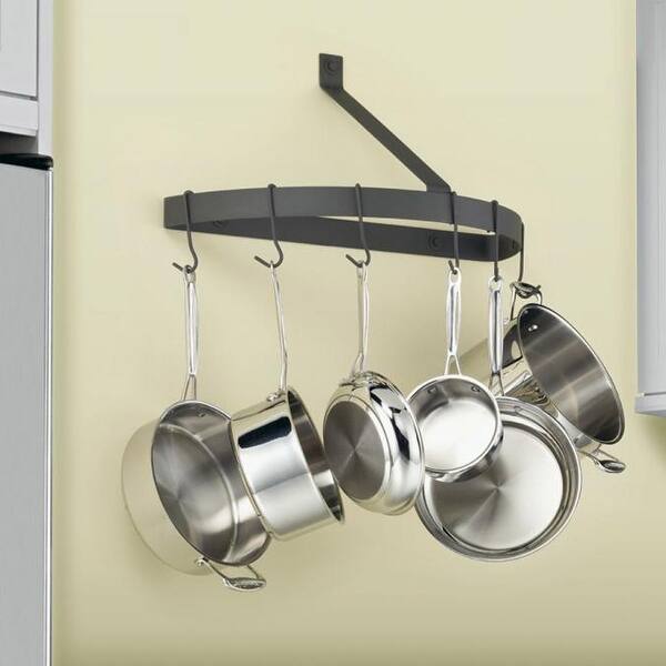 Cuisinart CRHC-22MBK Chef's Classic Half-Circle Wall-Mount Pot Rack ...