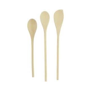 3-Piece Natural Hardwood Stirring Spoons Set - Bed Bath & Beyond - 40446176
