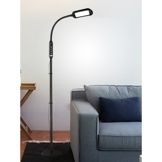 Brightech Litespan 2-in-1 56 in. Classic Black Industrial Dimmable and ...