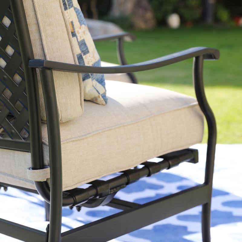 PATIO FESTIVAL Rocking Motion Chair (Set of 2) - Overstock - 27217559