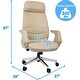 Executive Office Chair Ergonomic Leather High Back Heavy Duty Chair ...