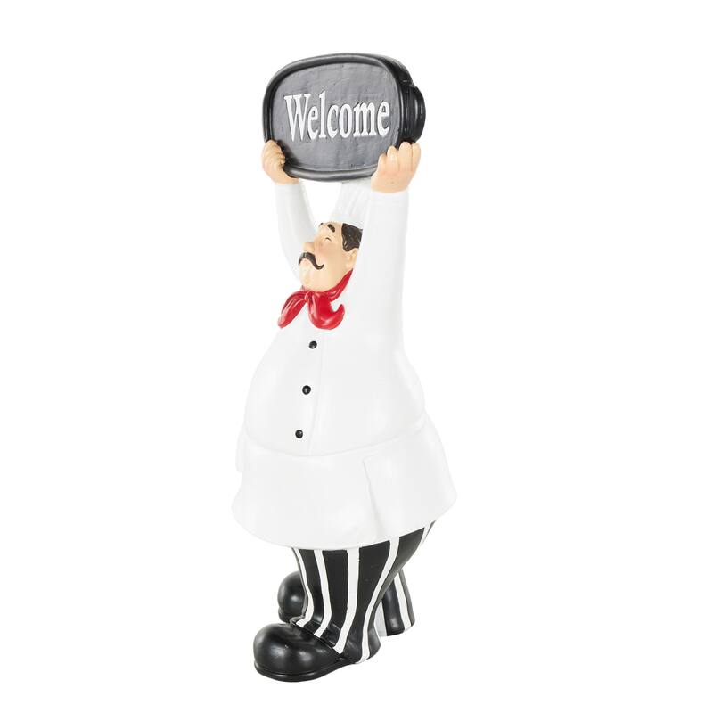 Polystone Chef Kitchen Decorative Figurine Decorative Sculpture with ...