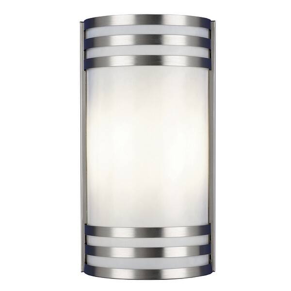 Trillium Satin Nickel Outdoor Light - Bed Bath & Beyond - 30841407