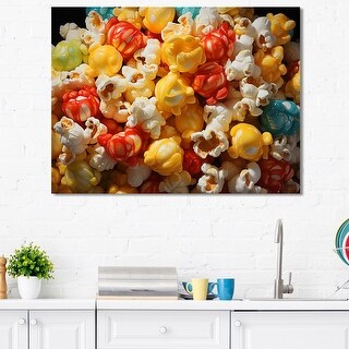 Designart "Colorful Popcorn Medley " Popcorn Wall Art - Bed Bath ...