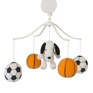 Bedtime Originals Snoopy Sports Black/White Basketball and Soccer ...