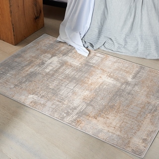 Nourison Textured Contemporary Abstract Area Rug - On Sale - Bed Bath ...