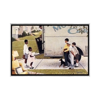 iCanvas "Moving In (New Kids In The Neighborhood)" by Norman Rockwell ...
