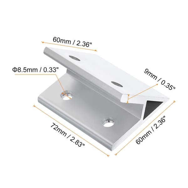 2Pcs 45 Degree Angle Aluminum Profile Corner Brackets 8080 Series ...