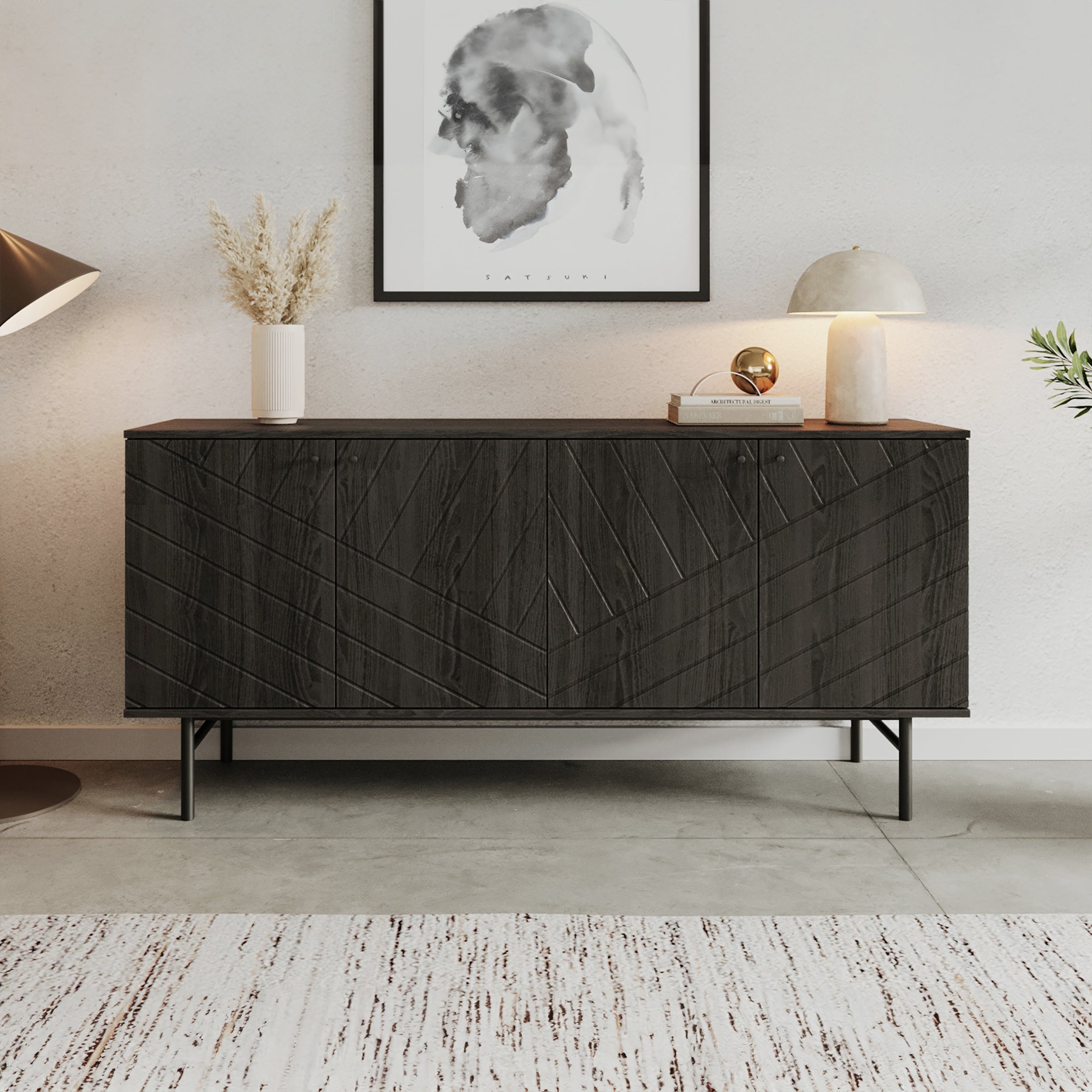 Studio London Amara 63 Wide Sideboard with Geometric Design