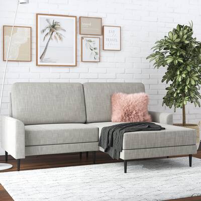 CosmoLiving by Cosmopolitan Francis Upholstered Sectional Sofa ...