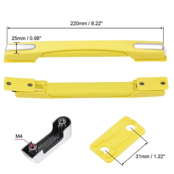 Luggage Handles Strap Grips Replacement for Suitcase Case - Yellow - 2 ...