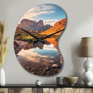 Designart - Texas Big Bend National Park - Texas Large Wall Clocks ...