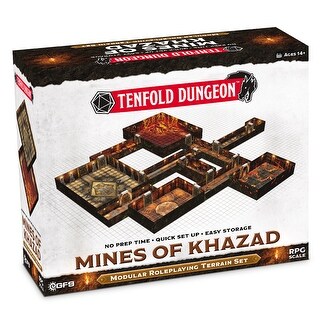 Tenfold Dungeon: Mines of Khazad | Modular Roleplaying Terrain - Bed ...