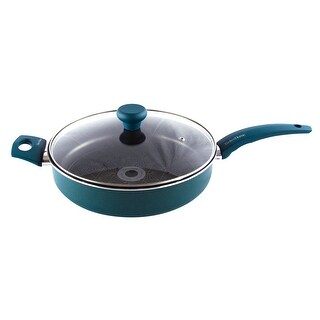 Taste of Home 4-Quart Non-Stick Aluminum Saute Pan with Lid and Helper ...