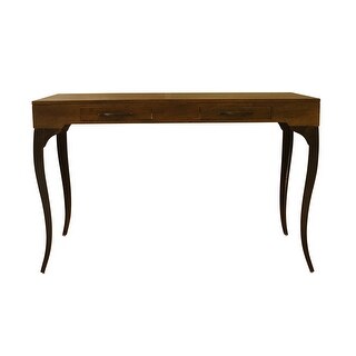 Melange Wooden Console Table With Cabriole Legs, Storage Drawers ...