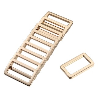 Metal Rectangle Ring Buckles 25.7x12.5mm for Belts DIY Gold Tone 10pcs ...
