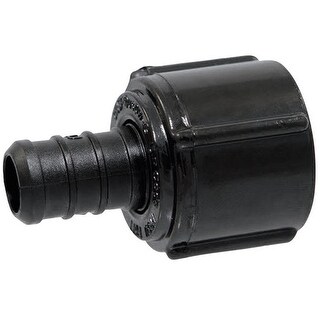 Nibco UP526A5 PEX Swivel Adapters, 1/2" x 1/2", Black - Bed Bath ...