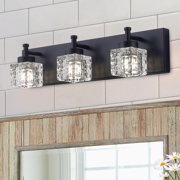 Elisie Modern 2-light Bathroom Vanity Light Farmhouse Black Gold Sconce ...