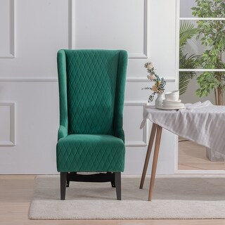 Fabric Side Chair Wing Back Arm Chairs High Back Sofa Casual Single ...