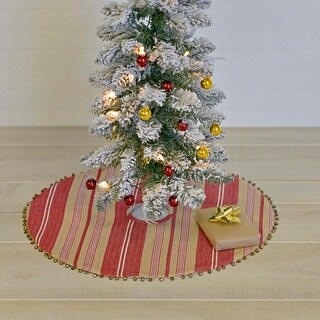 Vintage Stripe Mini Tree Skirt 21 - Mini Tree Skirt 21 - Bed Bath ...