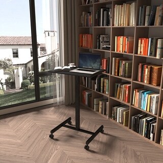 Standing Mobile Laptop Computer Desk, Height-Adjustable from 28.5" to ...